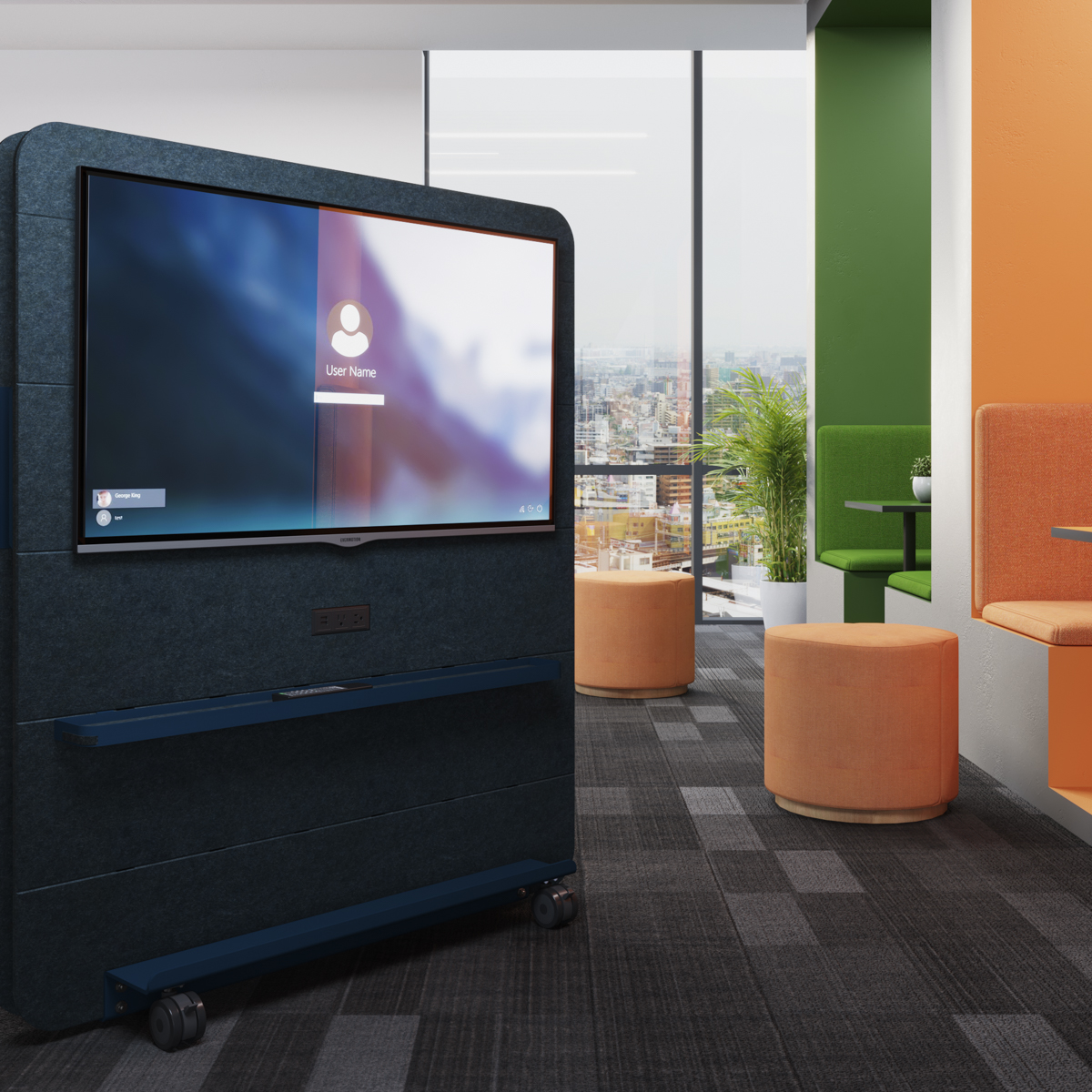 Cooee Three Quarter Monitor Wall - func. | Create Your Space